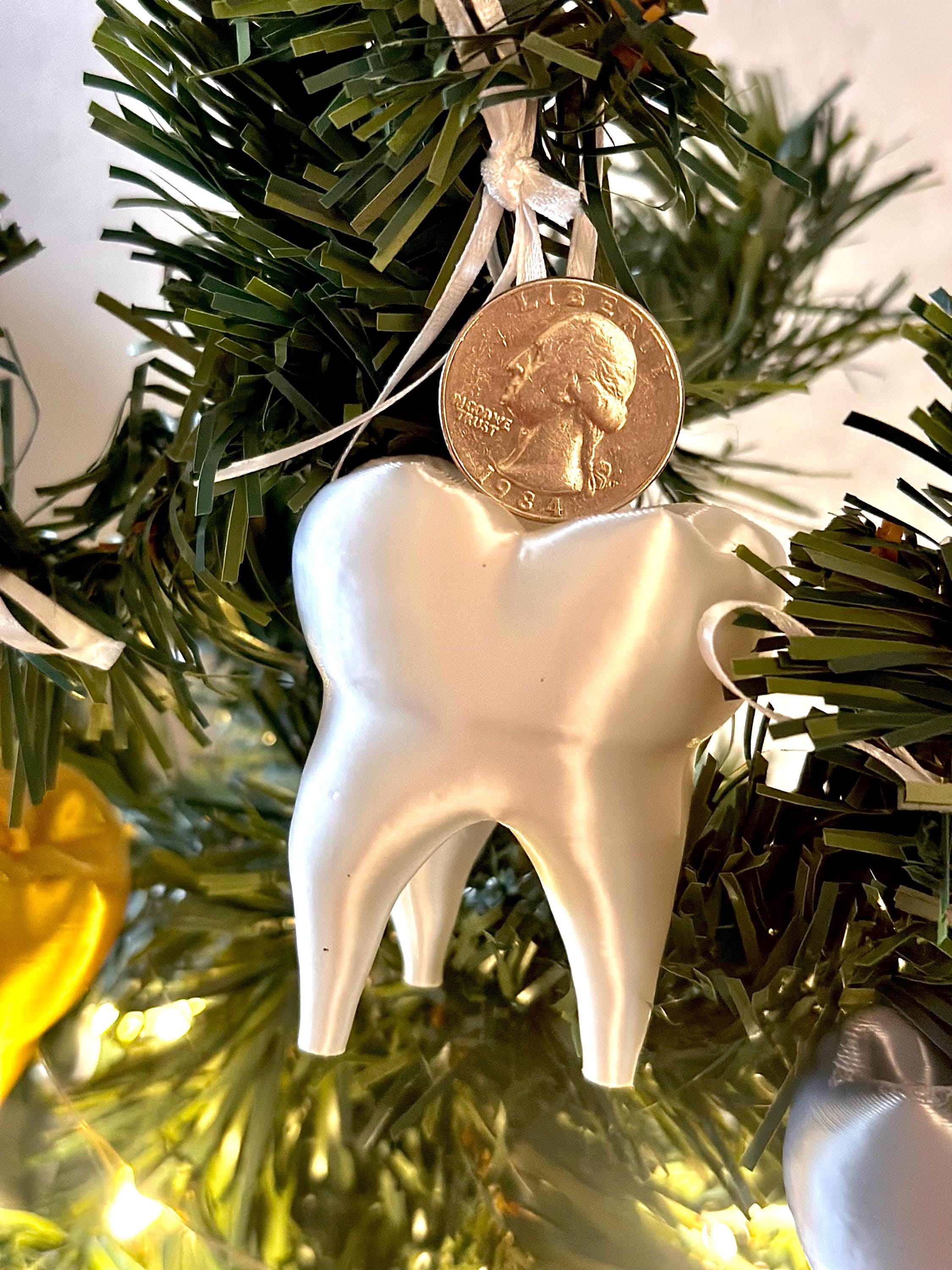 3D Tooth Christmas Ornaments: Dental Office Holiday Decor, Set of 5 ...