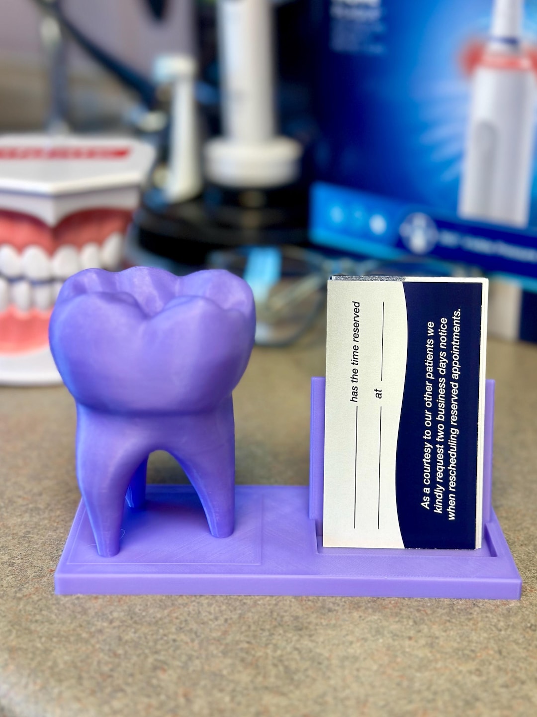 3D Printed Tooth Card Holder, Christmas Gift, Stocking Stuffer ...