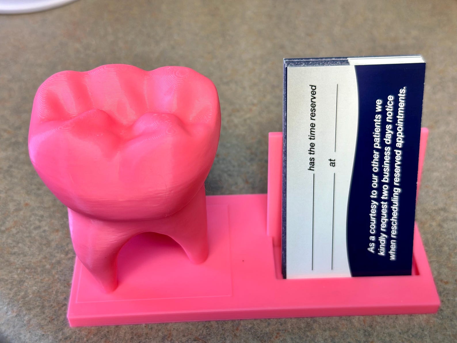3D Printed Tooth Card Holder for Dental Hygienist, Dentist, Dental ...
