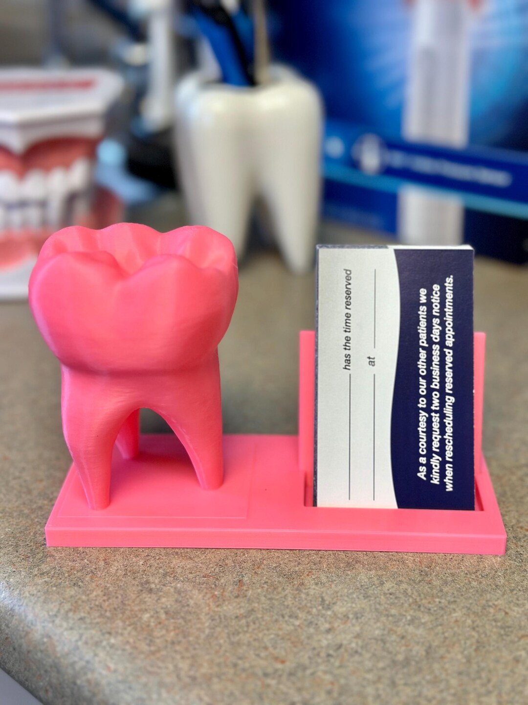 3D Printed Tooth Card Holder, Christmas Gift, Stocking Stuffer ...