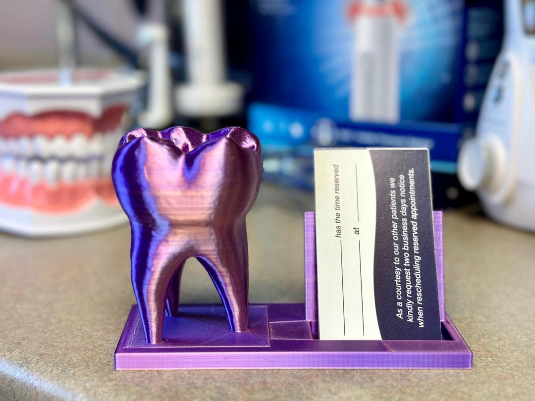 3D Printed Tooth Card Holder Dental Assistant Gift, Dental Hygienist ...