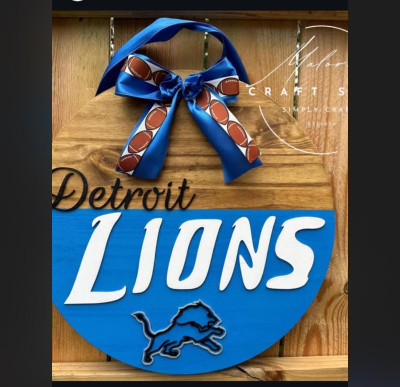 Detroit Lions Sign, Wood Sign, Lions Den - Etsy