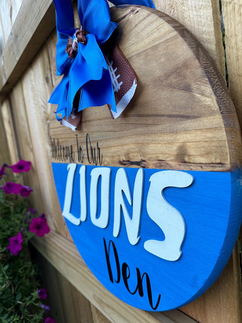 Detroit Lions Sign, Wood Sign, Lions Den - Etsy
