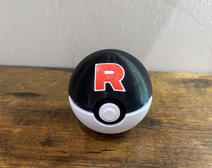 Team Rocket Ball - Pokemon Pokeball - Etsy