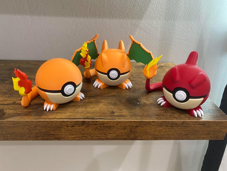 Charizard Ball - Pokemon Pokeball - Etsy