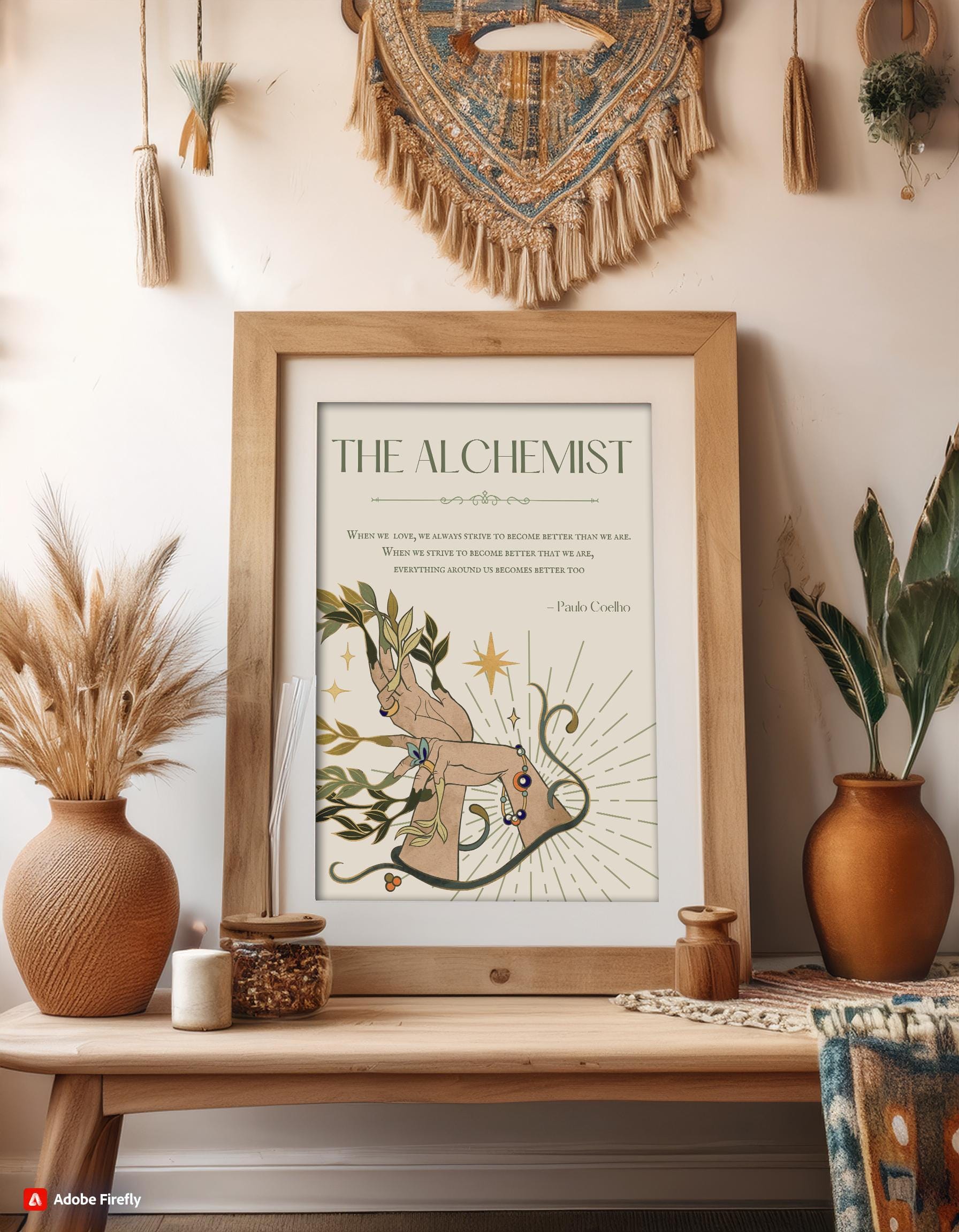 The Alchemist by Paulo Coelho - Motivational Aesthetic Art Printable - Etsy