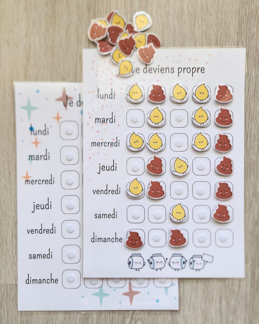 Potty Training Posters Weekly Planner for Kids Weekly Routine and ...