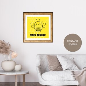 Very Demure Printable Poster Bee Wall Digital Art Instant Download ...