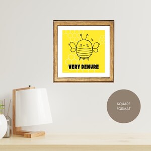 Very Demure Printable Poster Bee Wall Digital Art Instant Download ...
