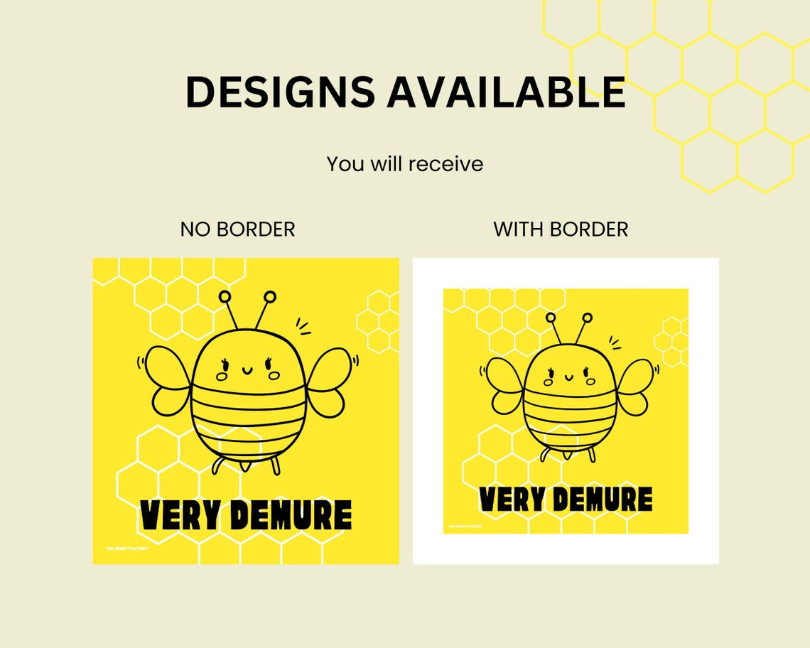 Very Demure Printable Poster Bee Wall Digital Art Instant Download ...