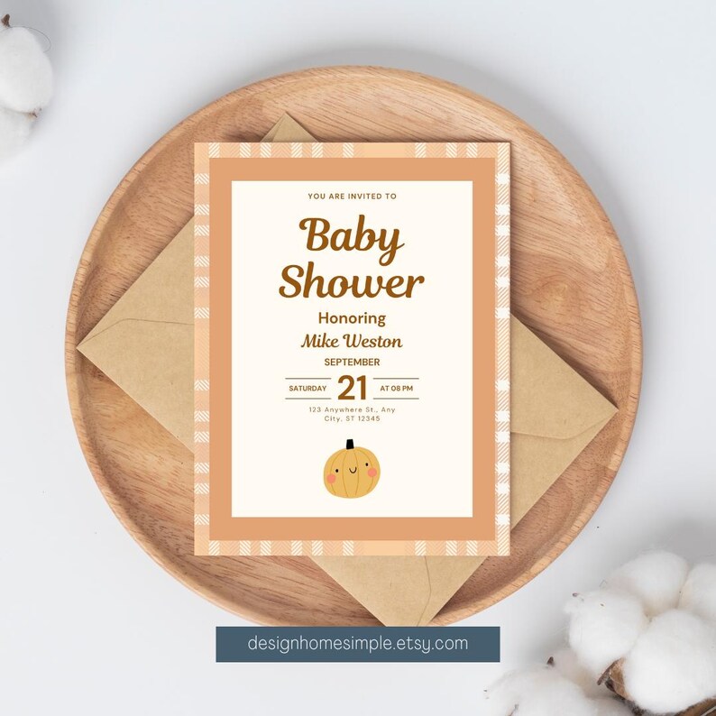 Baby Shower Invitation | Printable & Editable Design Template - Etsy