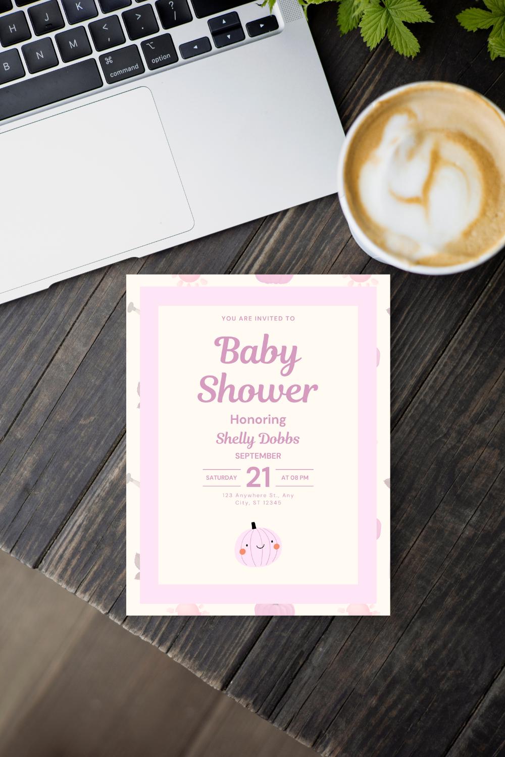 Adorable Baby Shower Invitation | Printable & Editable Design Template ...