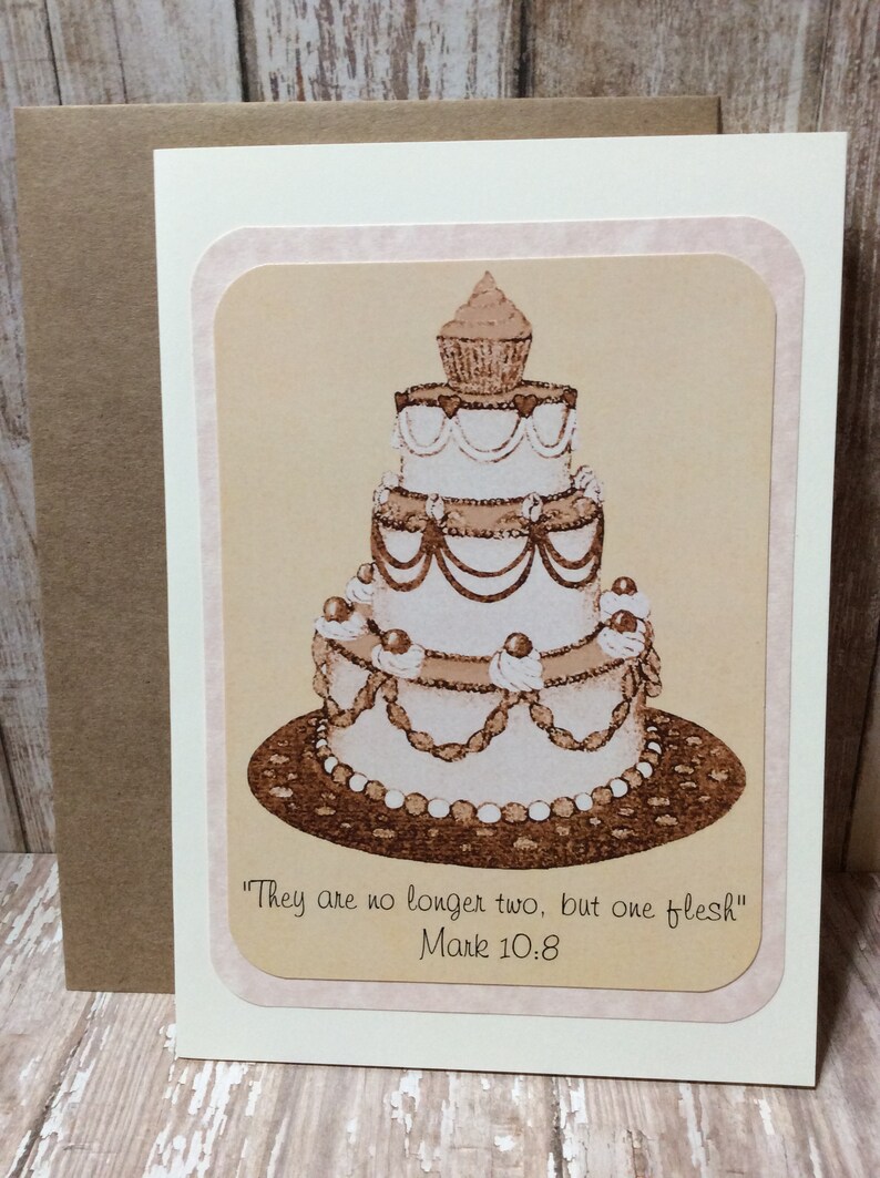 Engagement / Marriage Greeting Card ~ "they Are No Longer Two, but One ...
