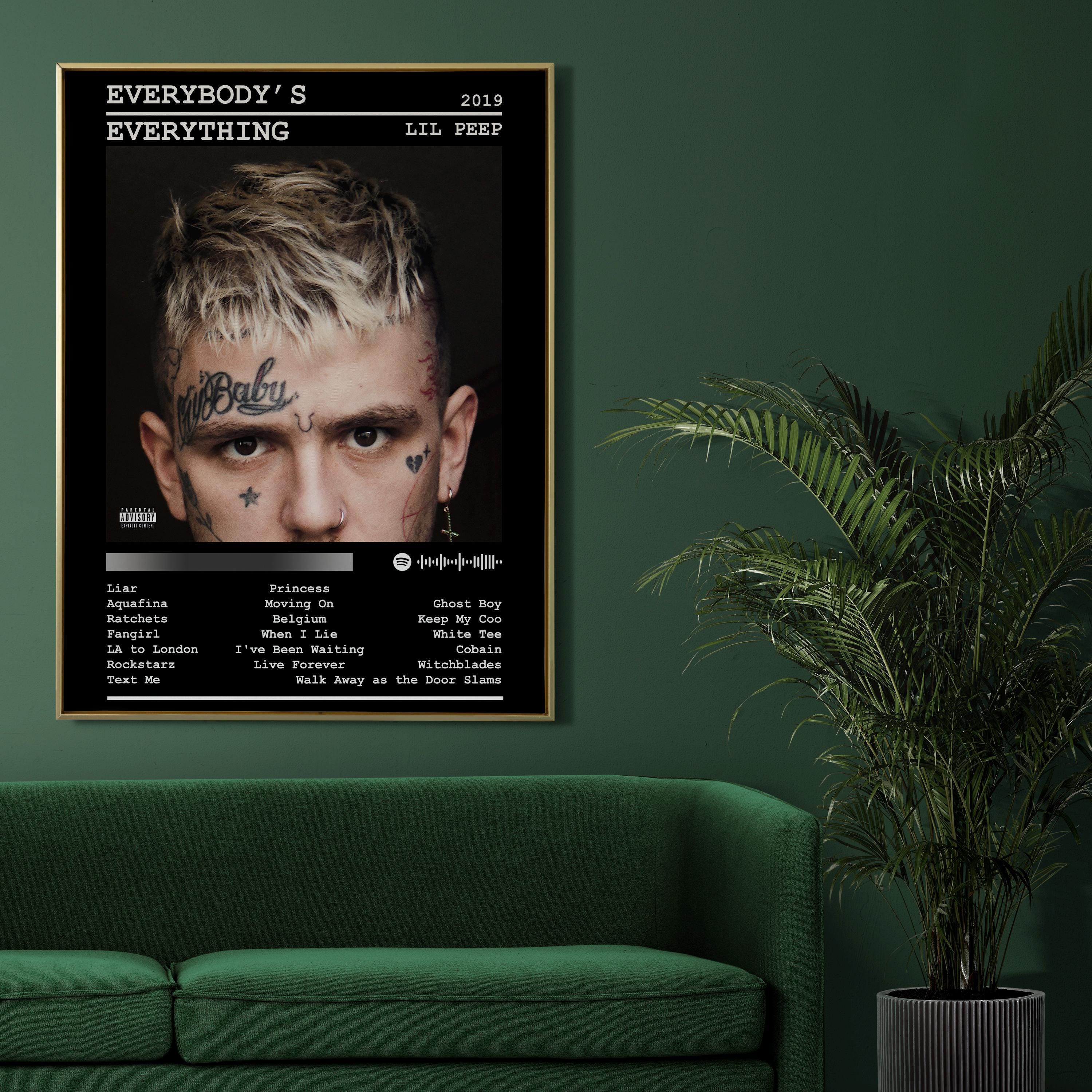 Lil Peep Poster Print | Everybody's Everything Album Poster | Music ...