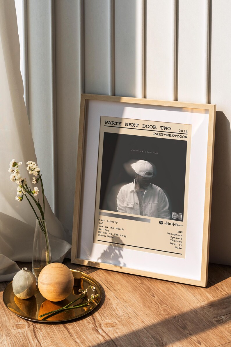 Party Next Door Print | Party Next Door Two Album Poster | Music Poster ...