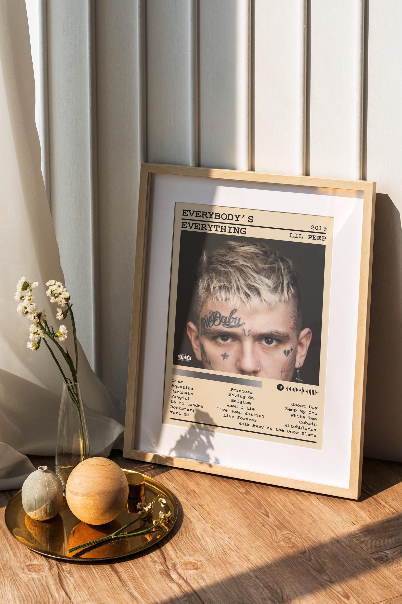Lil Peep Poster Print | Everybody's Everything Album Poster | Music ...