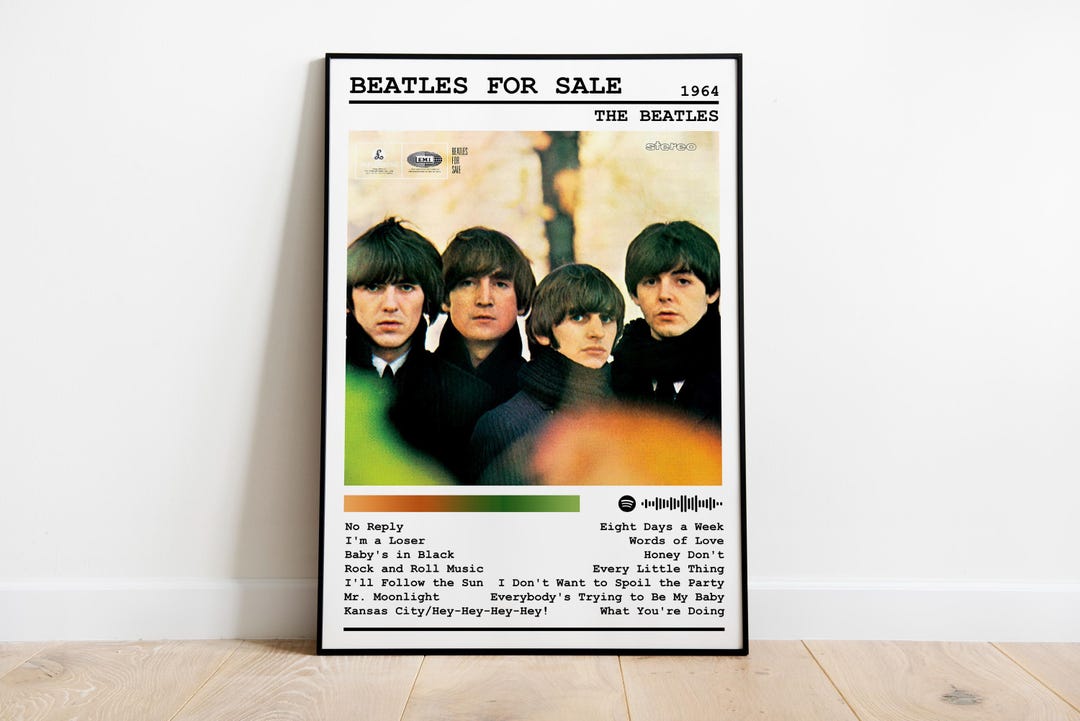 The Beatles Poster Print | Beatles for Sale Album Poster | Music Poster ...