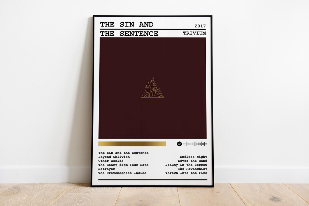 Trivium Poster Print | the Sin and the Sentence Album Poster | Music ...