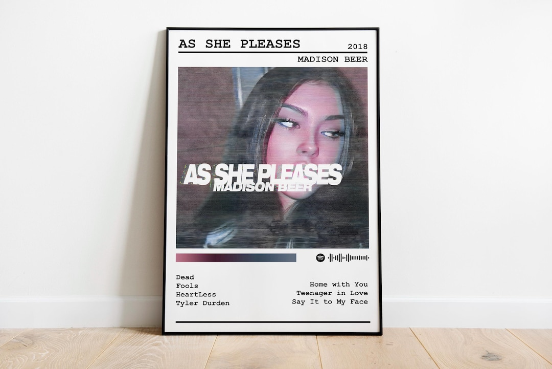 Madison Beer Poster Print | as She Pleases Album Poster | Music Poster ...