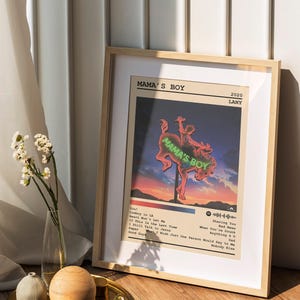 Lany Poster Print | Mama's Boy Album Poster | Music Poster | Album ...
