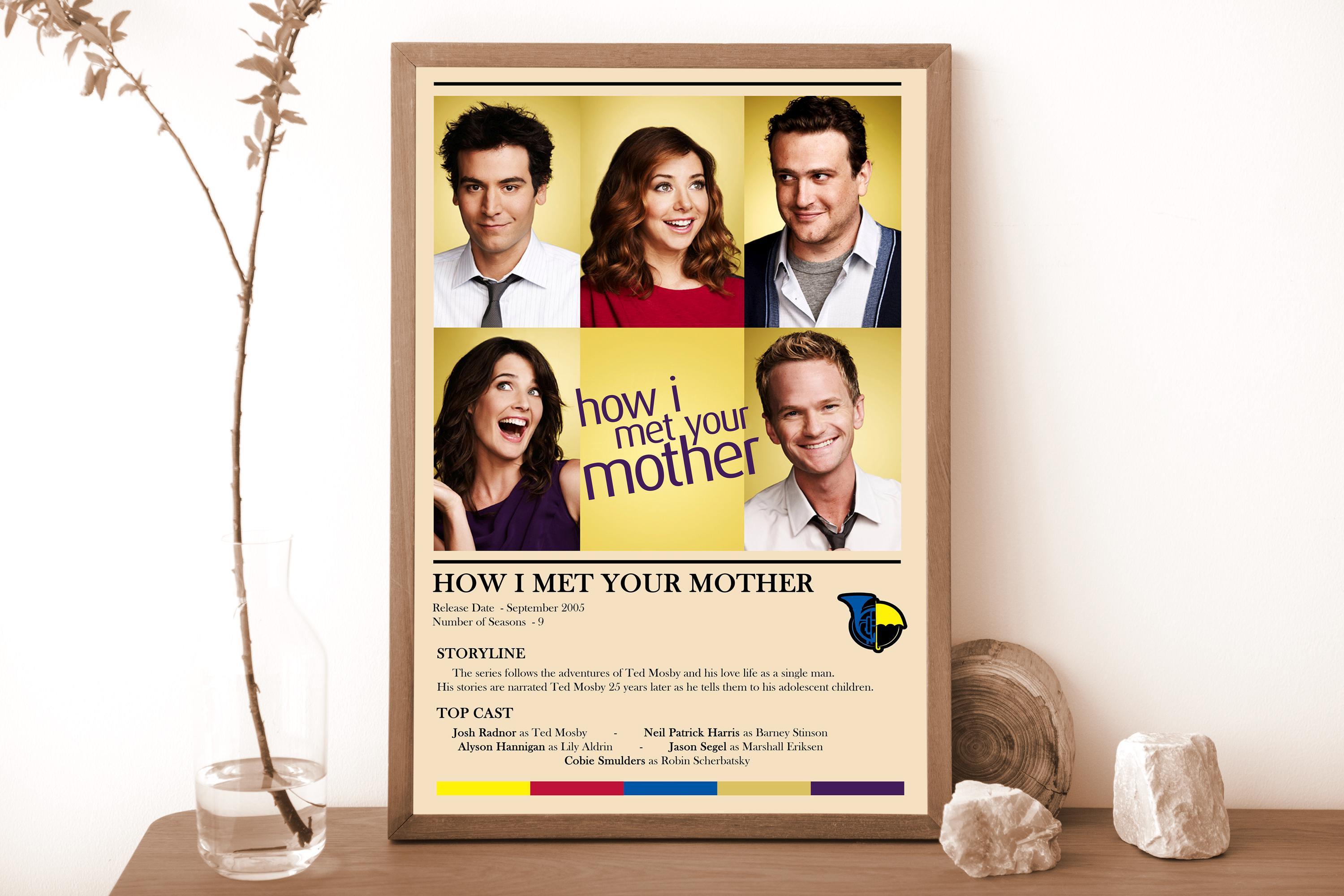How I Met Your Mother TV Show Poster | HIMYM TV Serie Poster Print ...