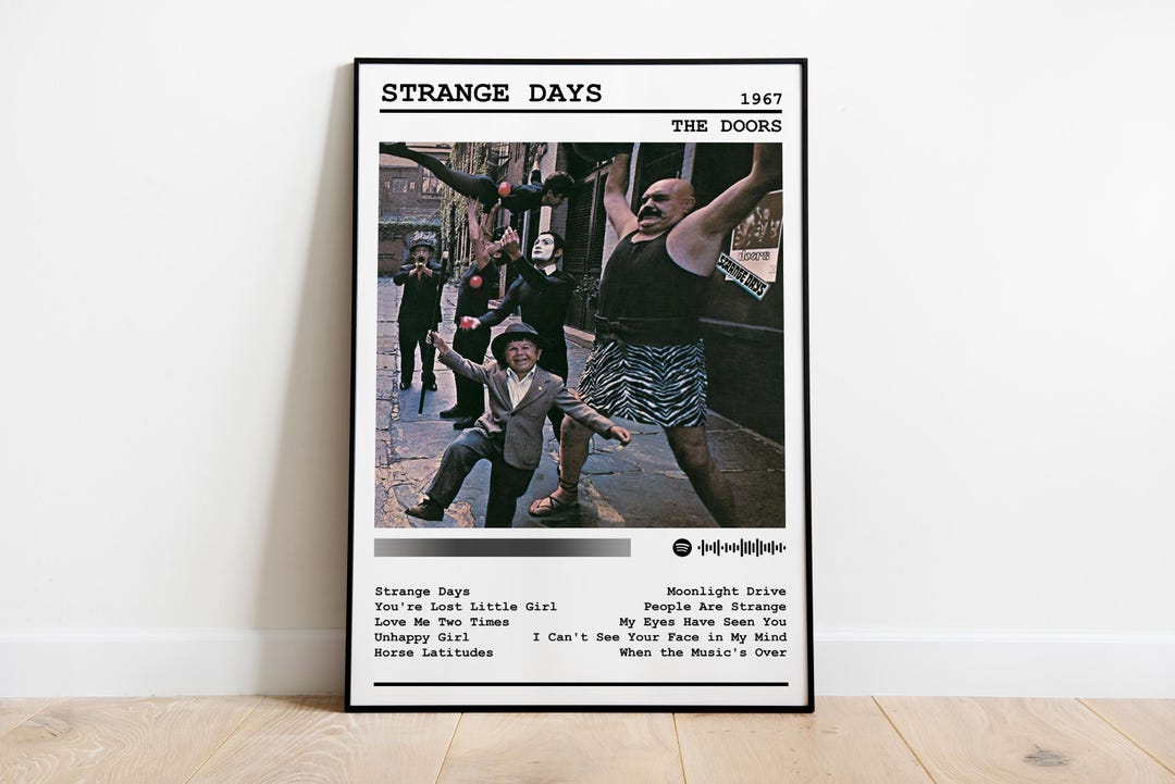 The Doors Poster Print | Strange Days Album Poster | Music Poster ...