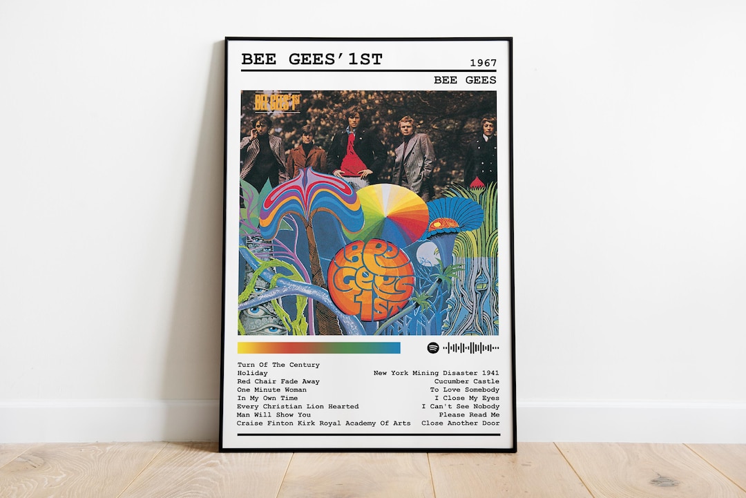 Bee Gees Poster Print | Bee Gees'1st Album Poster | Music Poster ...