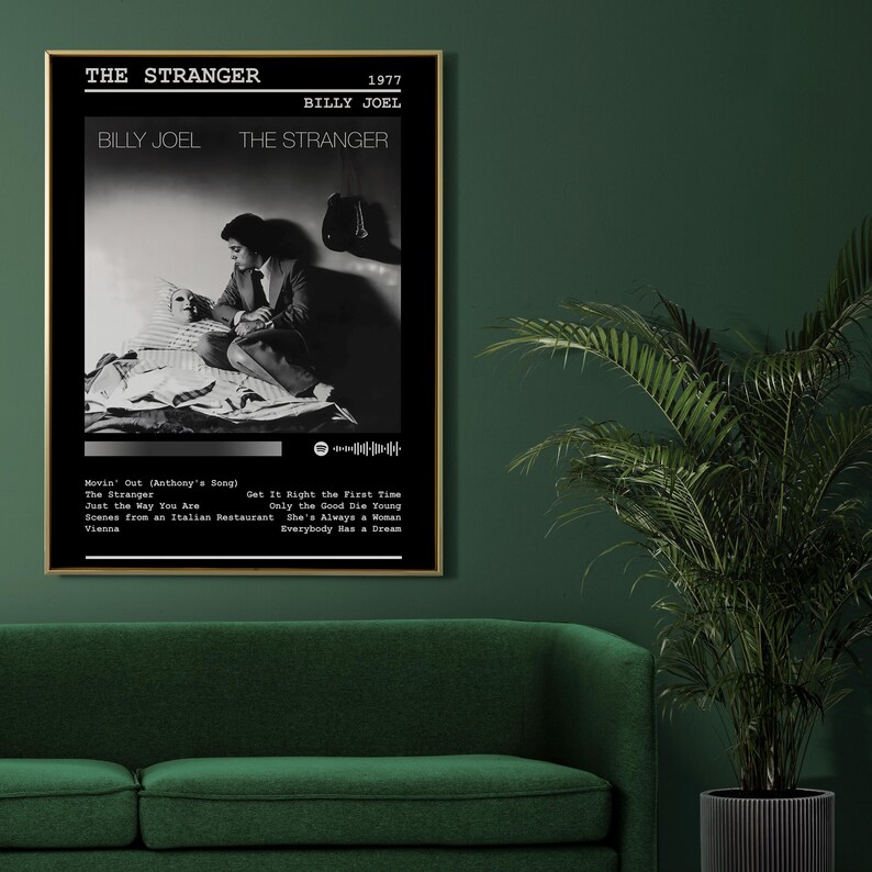 Billy Joel Poster Print | the Stranger Album Poster | Music Poster ...