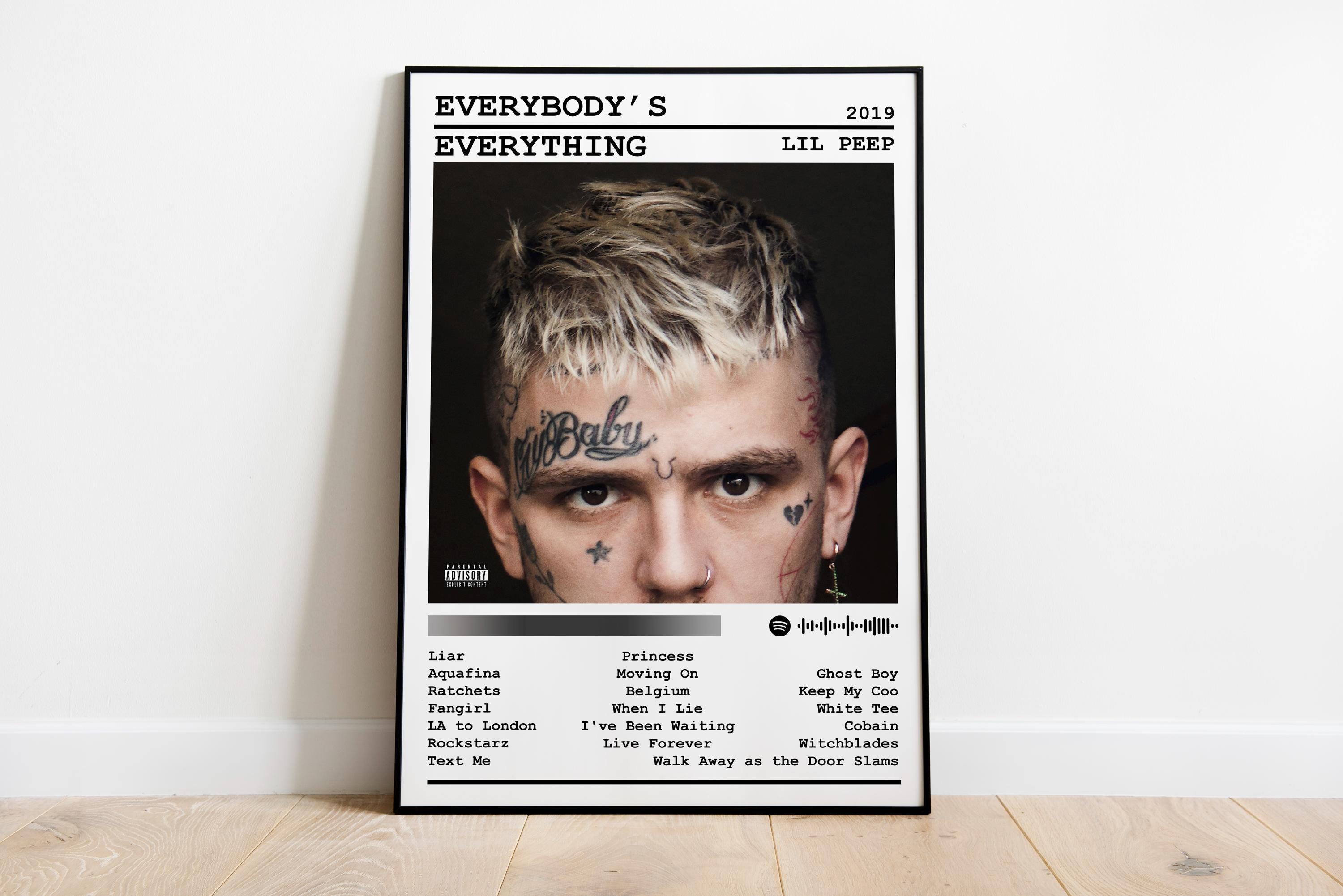 Lil Peep Poster Print | Everybody's Everything Album Poster | Music ...