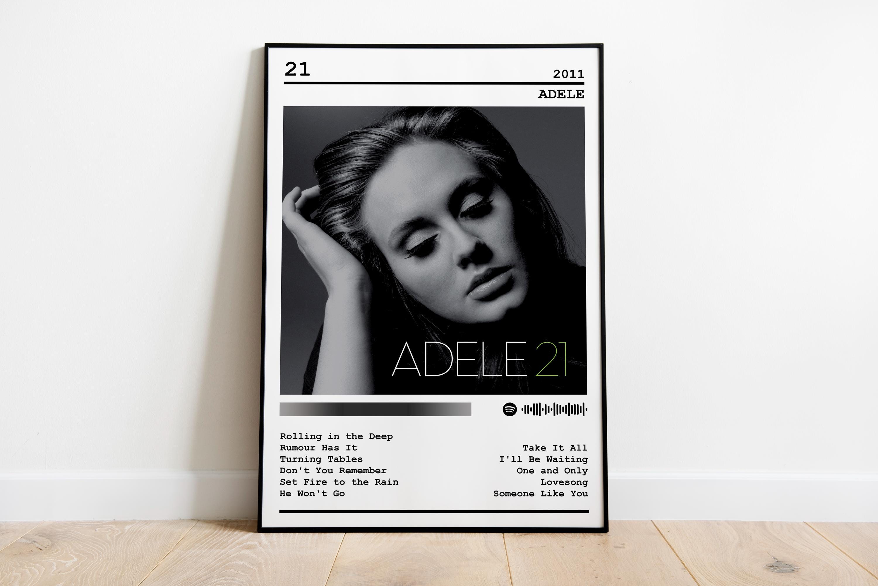 Adele Poster Print | 21 Album Poster | Music Poster | Album Cover Poster | Wall Decor | Music ...