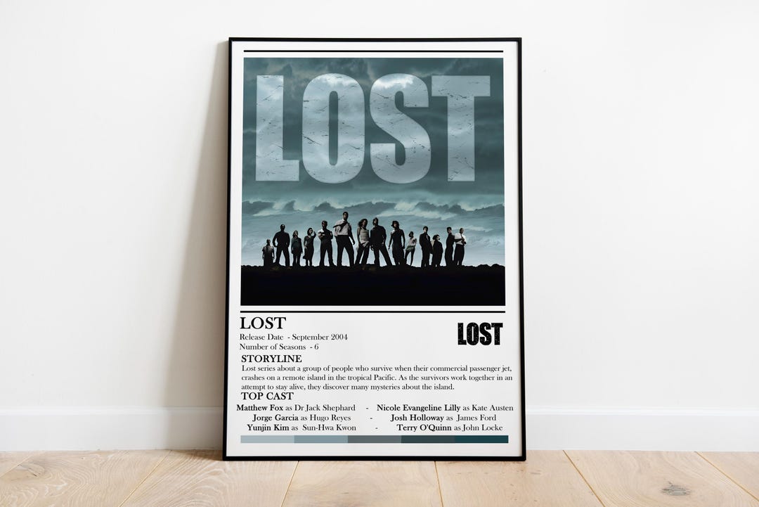 Lost TV Show Poster | Lost TV Serie Poster Print | Lost Gift | Room ...
