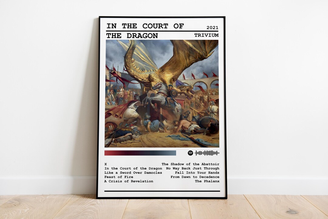 Trivium Poster Print | in the Court of the Dragon Album Poster | Music ...