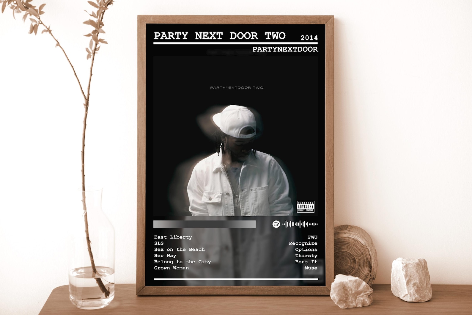 Party Next Door Print | Party Next Door Two Album Poster | Music Poster ...