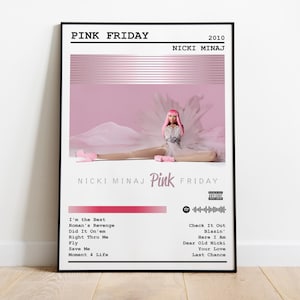 Nicki Minaj Poster Print | Pink Friday Album Poster | Music Poster ...
