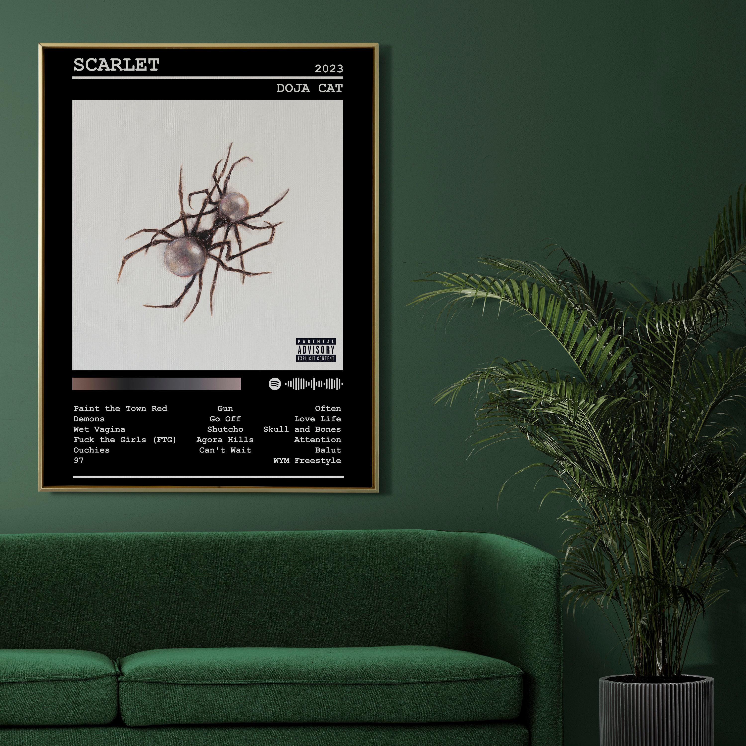 Doja Cat Poster Print | Scarlet Album Poster | Music Poster | Album ...
