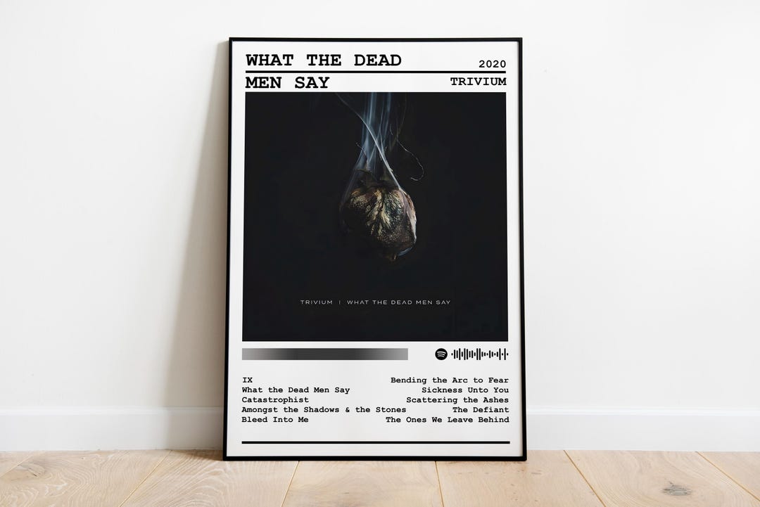 Trivium Poster Print | What the Dead Men Say Album Poster | Music ...