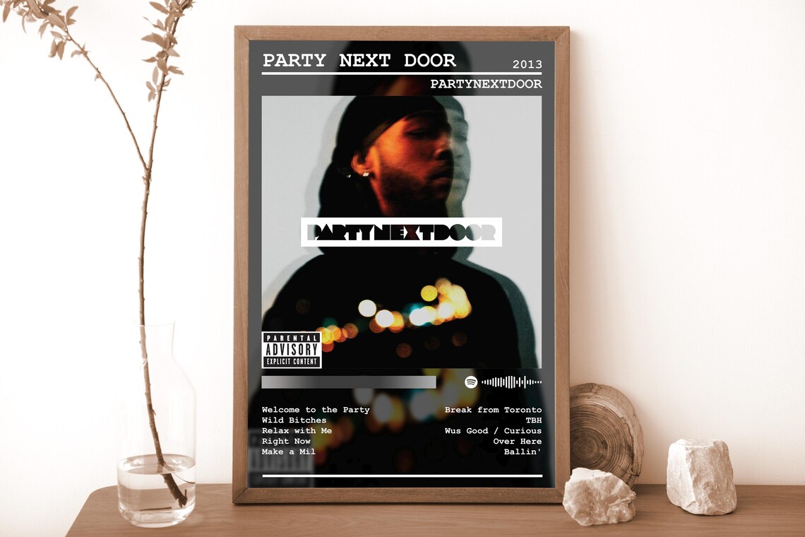 Party Next Door Print | Party Next Door Album Poster | Music Poster ...
