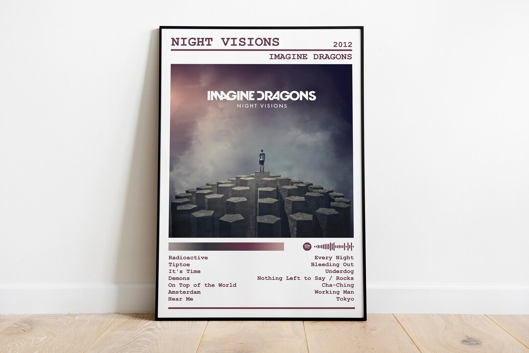 Imagine Dragons Poster Print | Night Visions Album Poster | Music ...