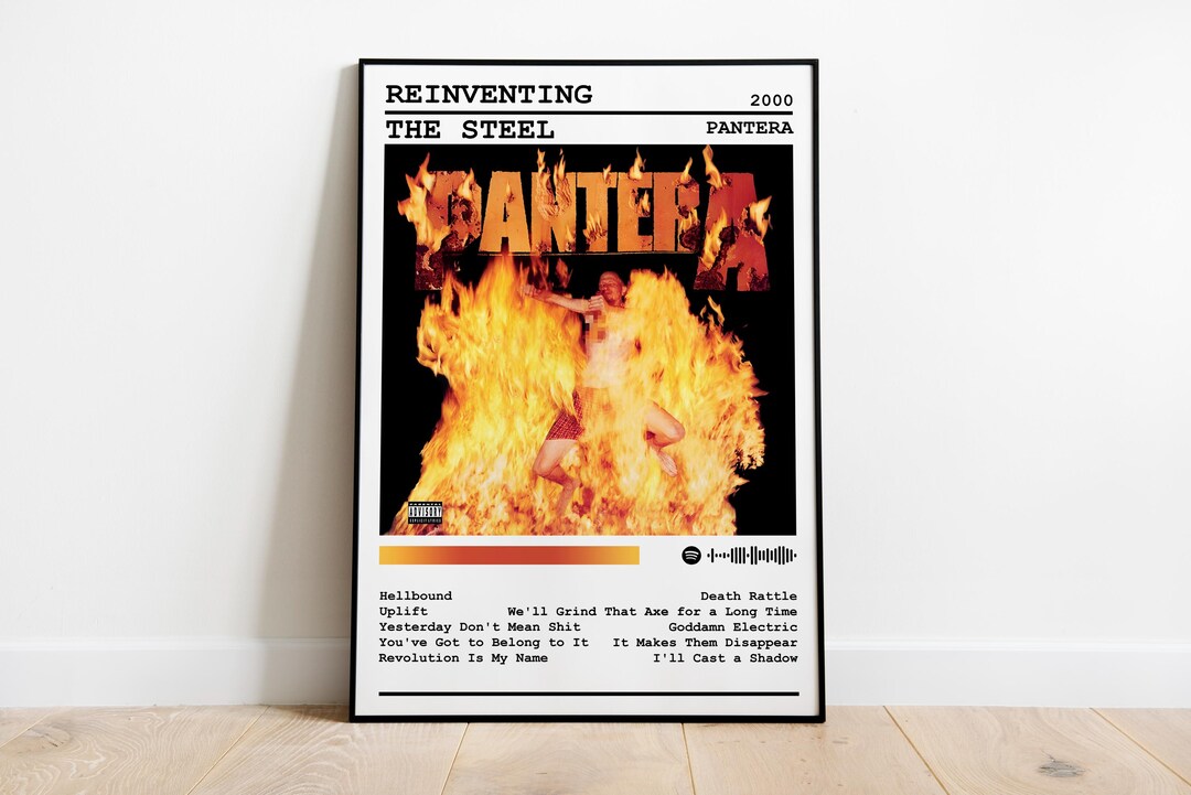 Pantera Poster Print Reinventing the Steel Album Poster Music Poster ...