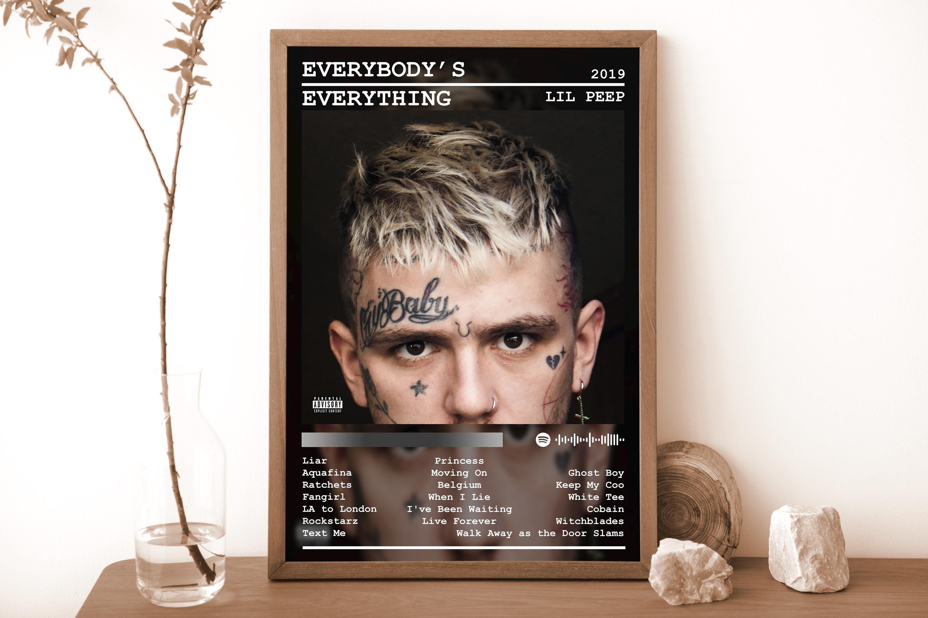 Lil Peep Poster Print | Everybody's Everything Album Poster | Music ...