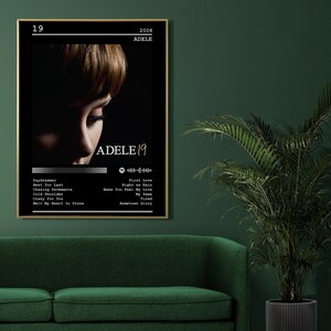 Adele Poster Print | 19 Album Poster | Music Poster | Album Cover ...