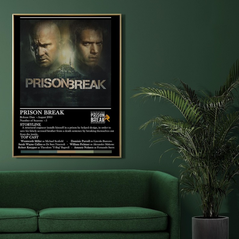 Prison Break TV Show Poster | Prison Break TV Serie Poster Print ...