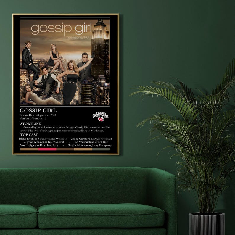 Gossip Girl TV Show Poster | Gossip Girl TV Serie Poster Print | Gossip ...