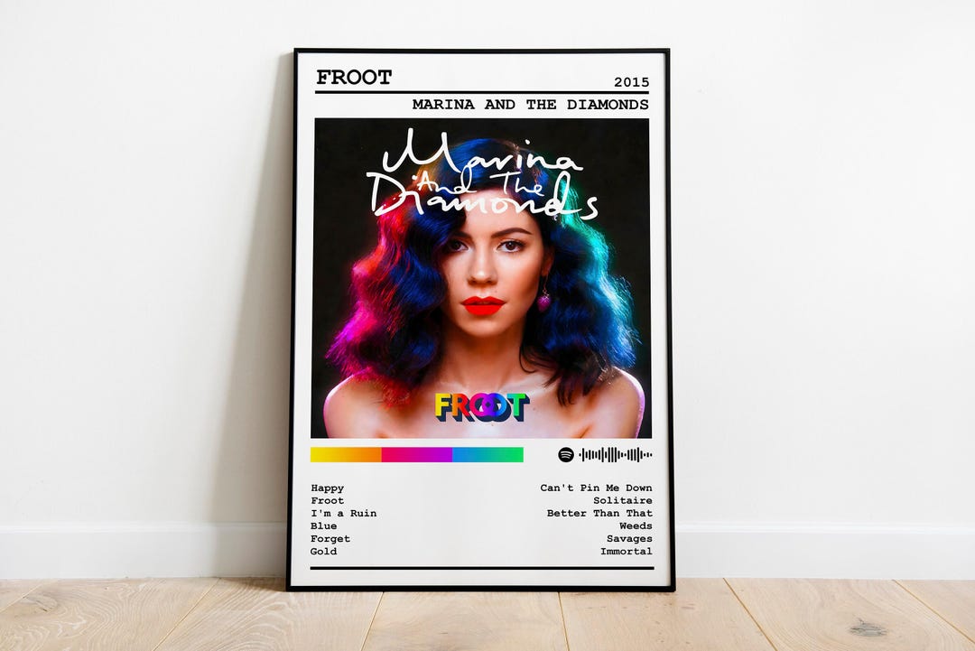 Marina Poster Print | Froot Album Poster | Music Poster | Album Cover ...