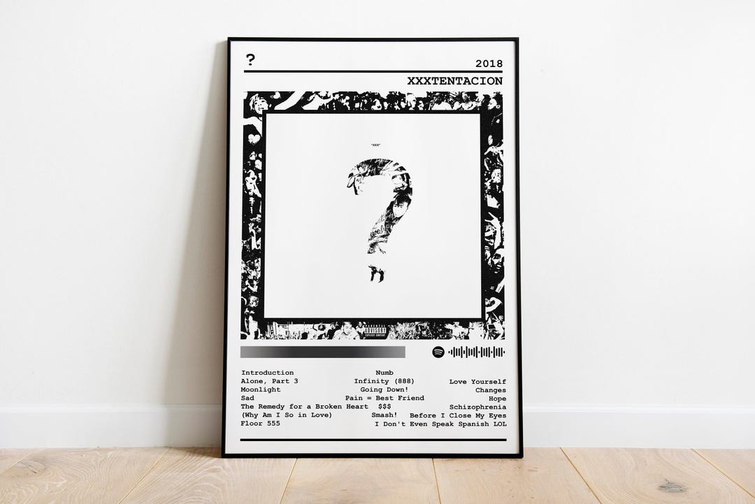 Xxxtentacion Poster Print | ? Album Poster | Music Poster | Album Cover ...
