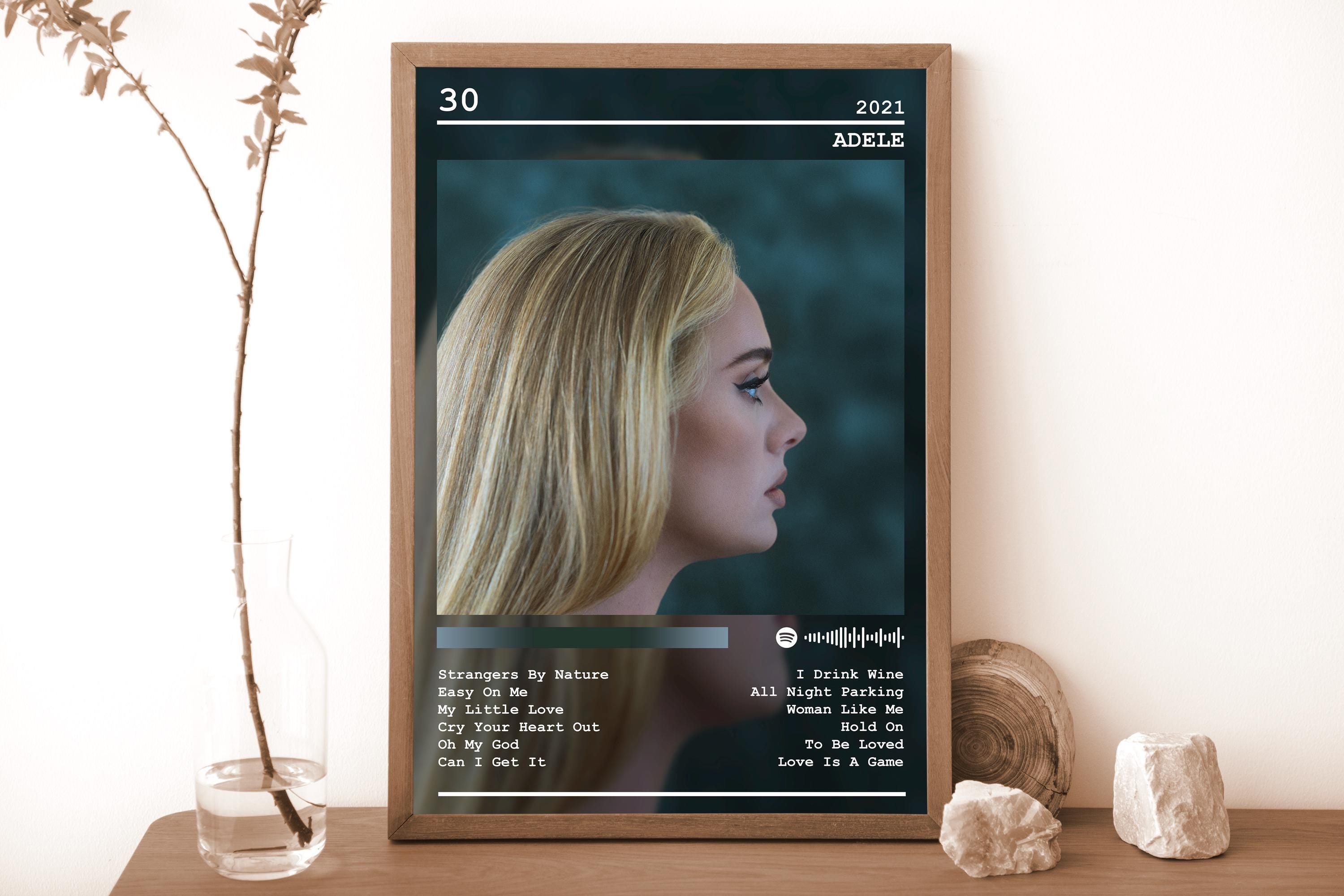 Adele Poster Print | 30 Album Poster | Music Poster | Album Cover ...