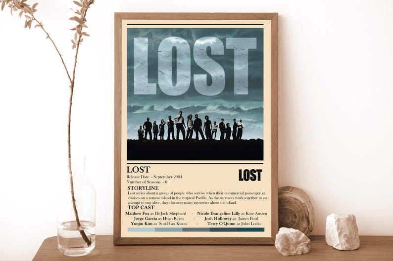 Lost TV Show Poster | Lost TV Serie Poster Print | Lost Gift | Room ...