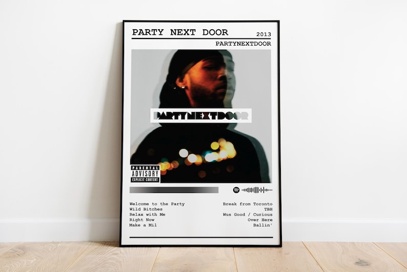 Party Next Door Print | Party Next Door Album Poster | Music Poster ...