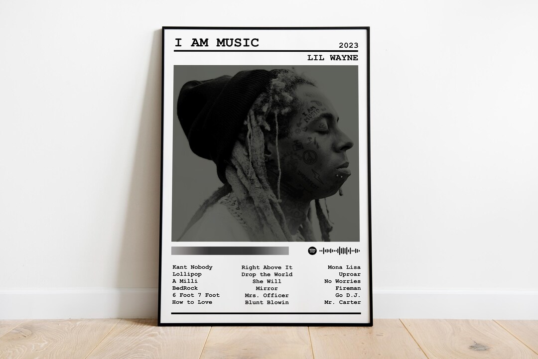 Lil Wayne Poster Print | I Am Music Album Poster | Music Poster | Album ...