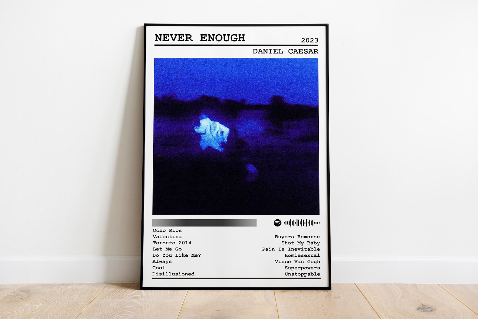 Daniel Caesar Poster Print | Never Enough Album Poster | Music Poster ...